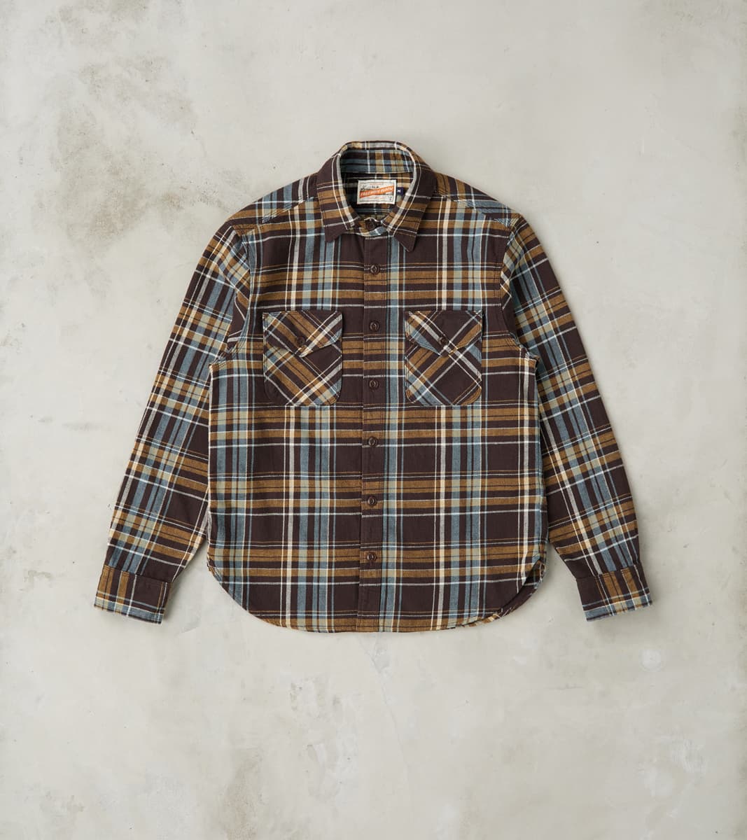 Freenote Cloth Wells - Japanese Flannel - Bark Plaid – Division Road, Inc.